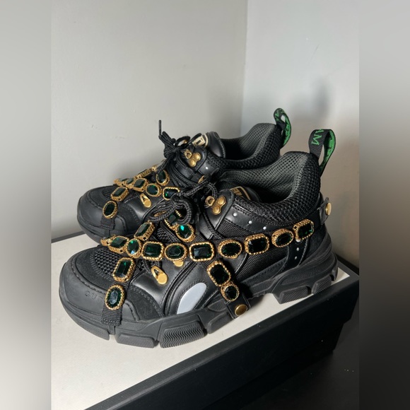 Gucci | Shoes | Copy Gucci Flashtrek Crystal Sneakers | Poshmark
